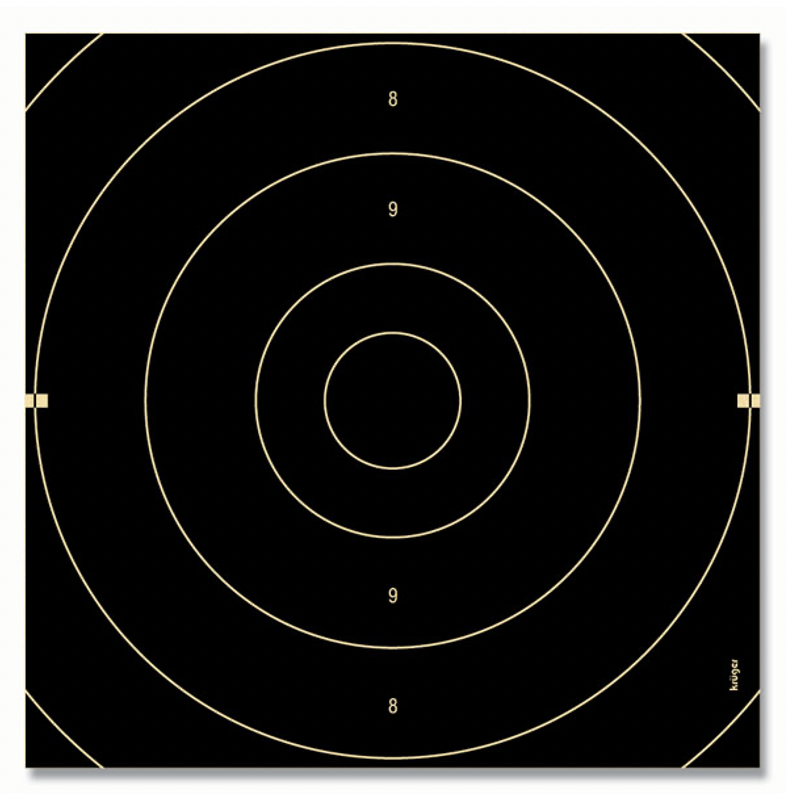 250 CENTRES DE CIBLES PISTOLET VITESSE 25M - 26X26 cm - KRÜGER 250 CENTRES DE CIBLES PISTOLET VITESSE 25M - 26X26 cm - KRÜGER